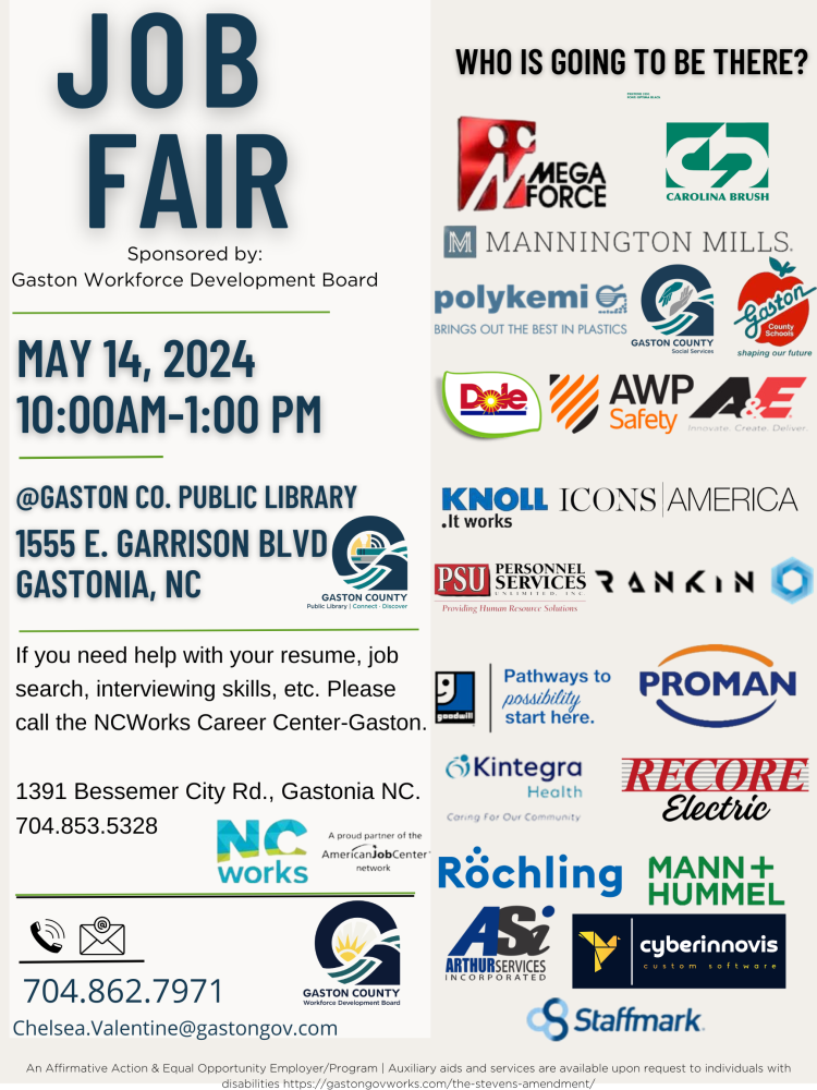 Gaston County Workforce Development Board – Gaston Workforce ...