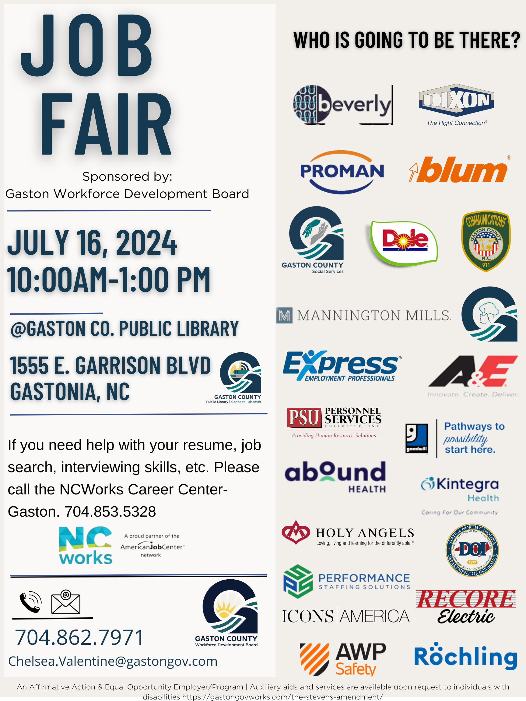 Gaston County Workforce Development Board – Gaston Workforce ...